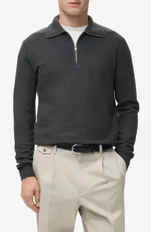 Mango Zip Up Sweaters For Men
