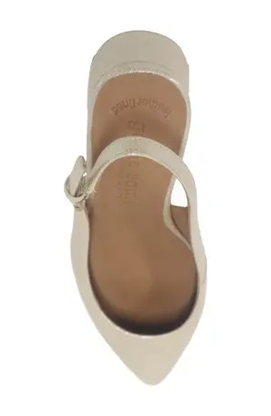 Gentle Souls Georgia Slingback Pointed Toe Pump - Sand Snake