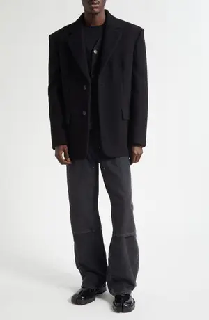 MAISON MARGIELA Virgin Wool-blend Sport Coat With Elbow Patches