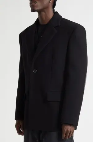 MAISON MARGIELA Virgin Wool-blend Sport Coat With Elbow Patches