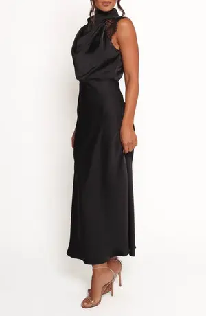 PETAL & PUP Halter Neck Maxi Dress