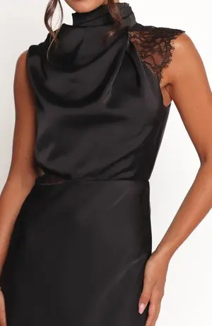 PETAL & PUP Halter Neck Maxi Dress