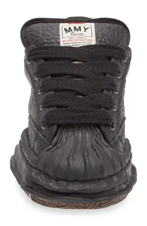 Mihara Yasuhiro Blakey Og Sole Leather Sneaker - Black/black