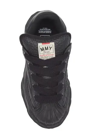 Mihara Yasuhiro Blakey Og Sole Leather Sneaker - Black/black
