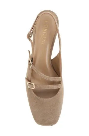 Cordani Gavin Slingback Pump - Fango Suede