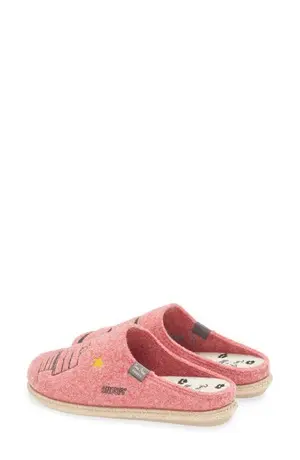TONI PONS X Snoopy Wool-blend Slippers - Raspberry