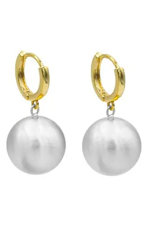 LA MENO Cleopatra Drop Earrings - Silver /gold