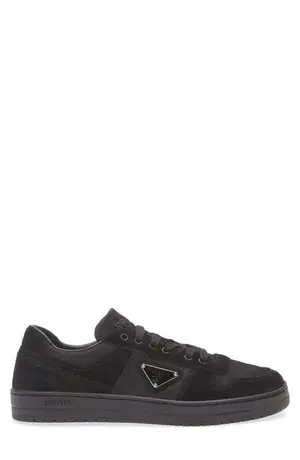 Prada Downtown Logo Low Top Sneakers - Nero