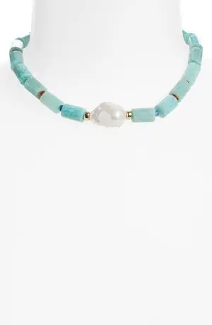 LIZZIE FORTUNATO Curio Stone Necklace