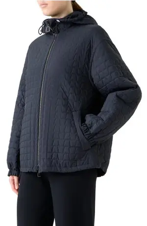 Akris Davis Quilted Techno Taffeta Parka
