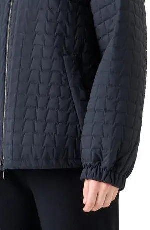 Akris Davis Quilted Techno Taffeta Parka