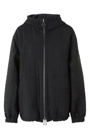 Akris Davis Quilted Techno Taffeta Parka
