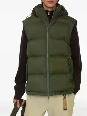 Burberry Detachable-sleeve Puffer Jacket - Green