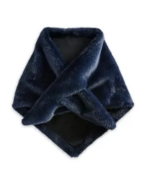 Herno Faux Fur Triangle Foulard