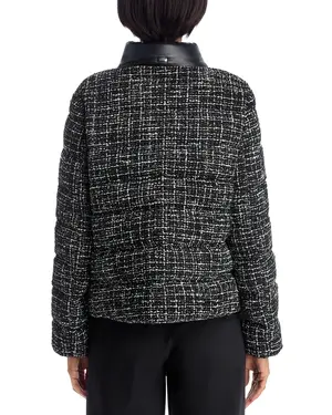 Herno Tweed Short Puffer Jacket