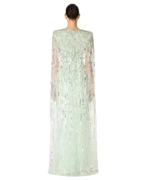 Jenny Packham Embellished Gown - Lagoon