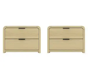MANHATTAN COMFORT Grace Nightstand Set Of 2 - One-color