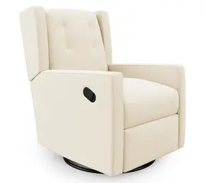 BABY RELAX Mikayla 4-in-1 Swivel Glider Rocker Ecliner White - One-color