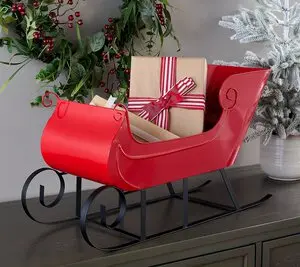 VALERIE PARR HILL As Is Decorative Metal Sleigh Valerie - One-color