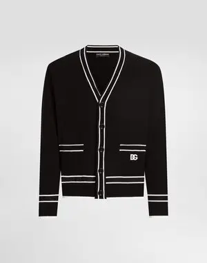 Men's Black Oversized Cardigans