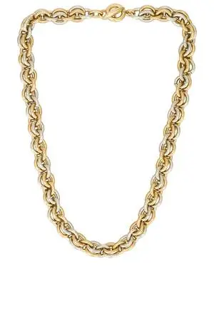 ROXANNE ASSOULIN Lush Link Necklace - Shiny Gold & Dark Silver