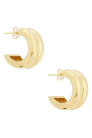 Agmes Giulia Hoop Earrings - Gold Vermeil