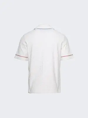 Casablanca Towelling Monogram Shirt Bright - White