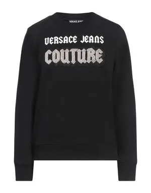 Versace Cotton French Terry Sweatshirt - Black