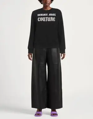 Versace Cotton French Terry Sweatshirt - Black