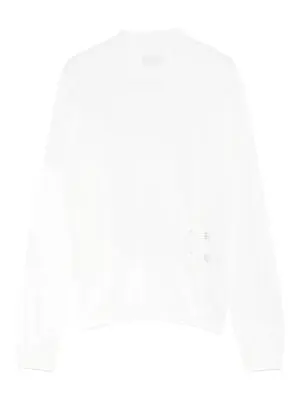 Liu Jo Pearl-embellished Wool Sweater - Neutrals