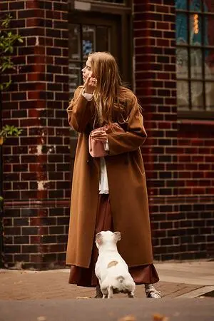 Anthropologie Double-faced Wool Blend Coat Jacket - Camel