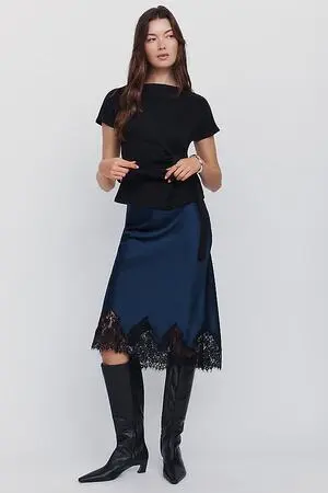 Anthropologie Wrap Top - Anthracite