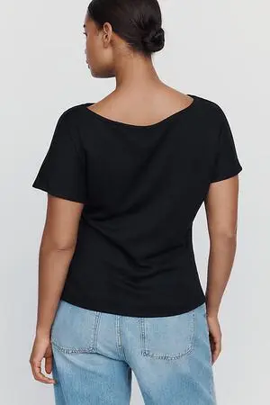 Anthropologie Wrap Top - Anthracite