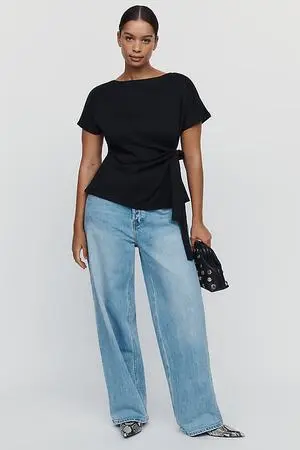 Anthropologie Wrap Top - Anthracite