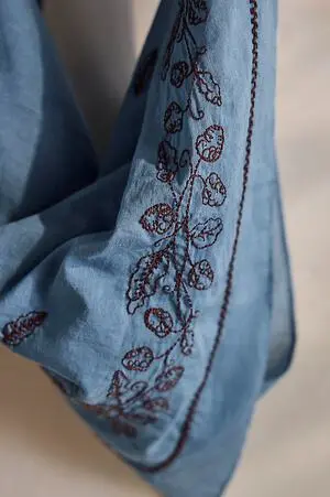 TERRAIN Harvest Embroidered Cotton Bandana