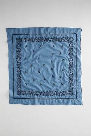 TERRAIN Harvest Embroidered Cotton Bandana