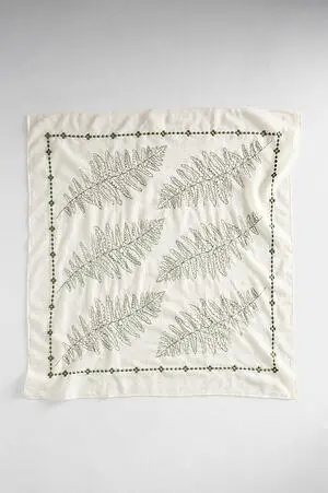 TERRAIN Fern Embroidered Cotton Bandana
