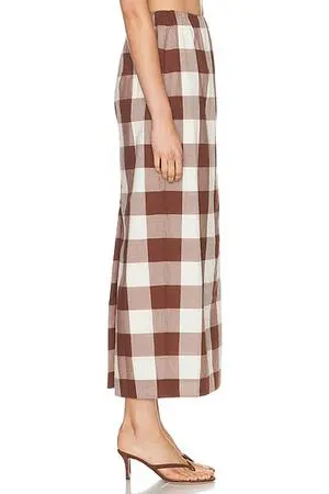 Posse Mira Skirt - Mocha Gingham