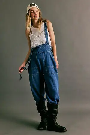 Free People We The Free Felix Denim Overalls - Seaport