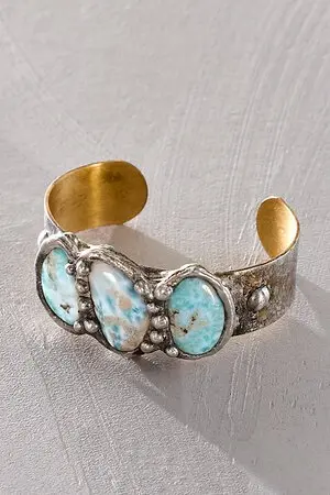 MIKAL WINN Three Stone Cuff Bracelet