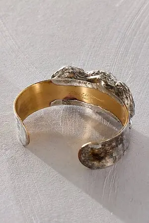 MIKAL WINN Three Stone Cuff Bracelet