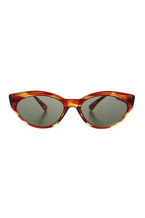 SUNGLASS MUSEUM Vintage Irene Sunglasses Brown Motif