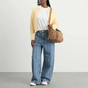 GANNI Structured Denim Baggy Jeans