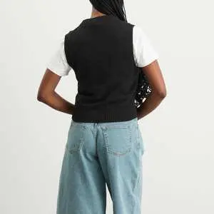GANNI Wool Vest - Phantom