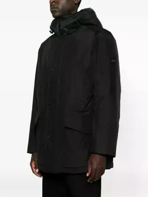 BOSS Hooded Jacket With Logo Patch