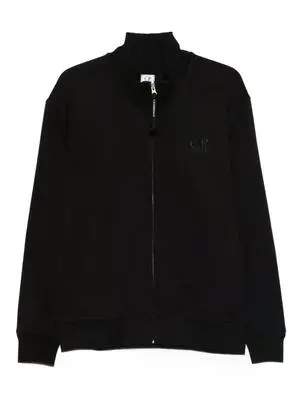 C.P. COMPANY Zip-up Sweatshirt With Logo - Black