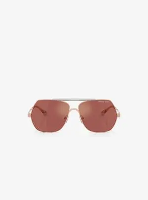 Michael Kors Michael Kors Denver Aviator Sunglasses Red