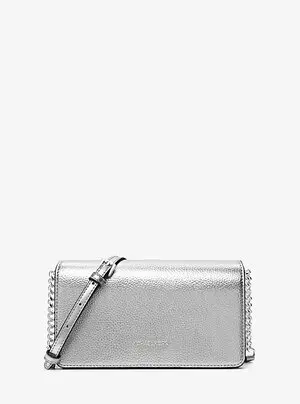 Michael Kors Silver Tone Cross Body Bags