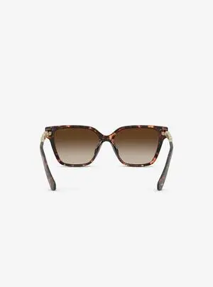 Michael Kors Piedmont Square Frame Sunglasses - Brown