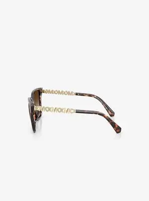 Michael Kors Piedmont Square Frame Sunglasses - Brown